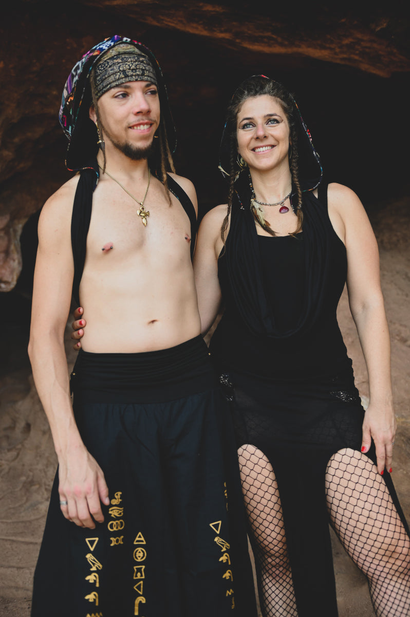 INFINITY HOOD - Black & Rainbow – CONSCIOUS CONVERGENCE